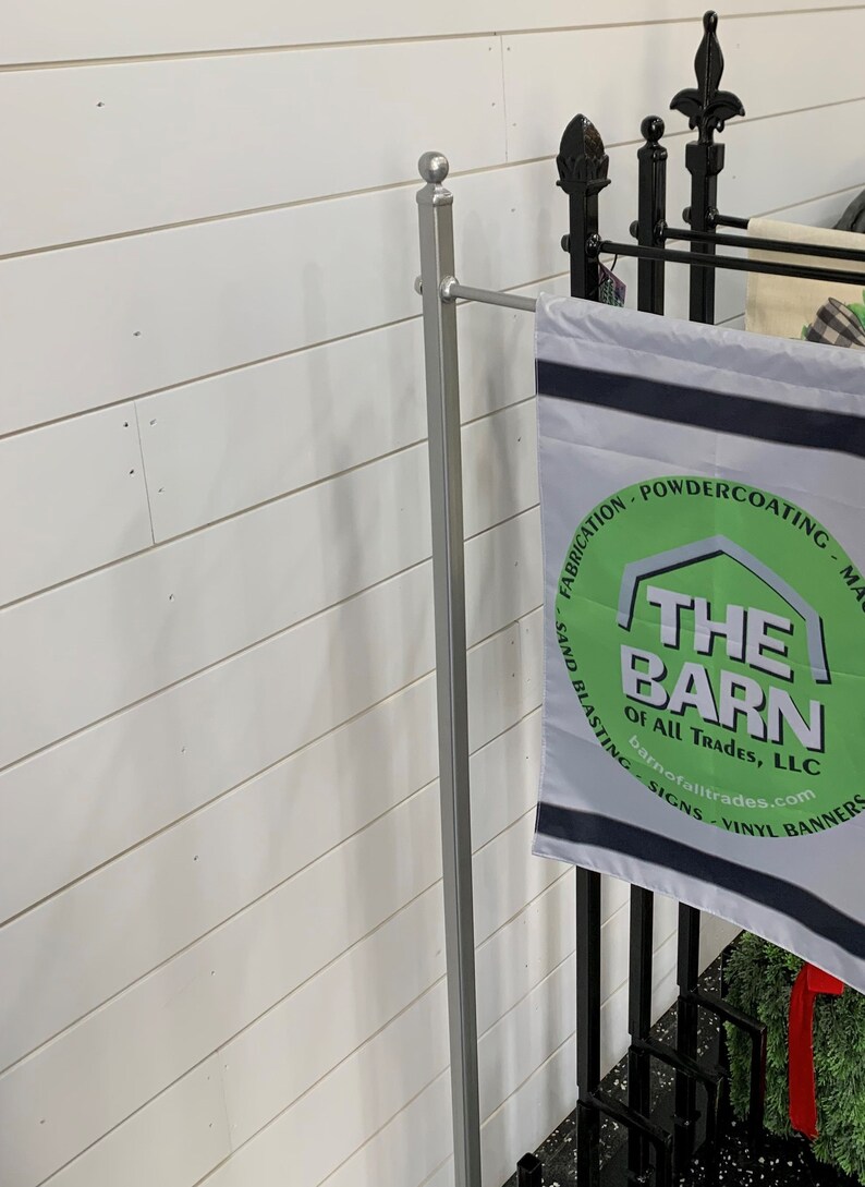 Very Sturdy Garden Flag Holder-your Color Choice-bolt on Base - Etsy