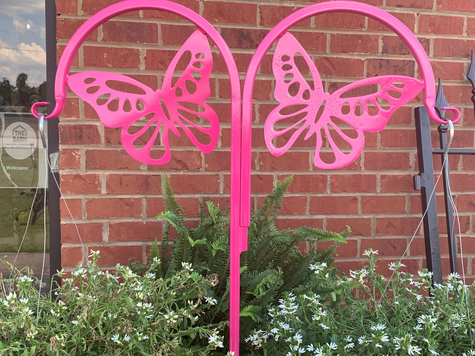 Double Butterfly Shepherd Hook Plant /bird Feeder/ Wind - Etsy