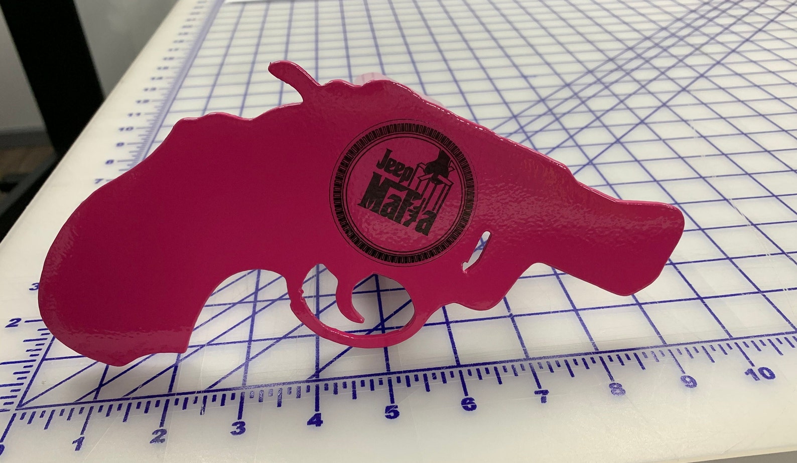 Gun-revolver Receiver Hitch Cover Metal Powder Coated - Etsy