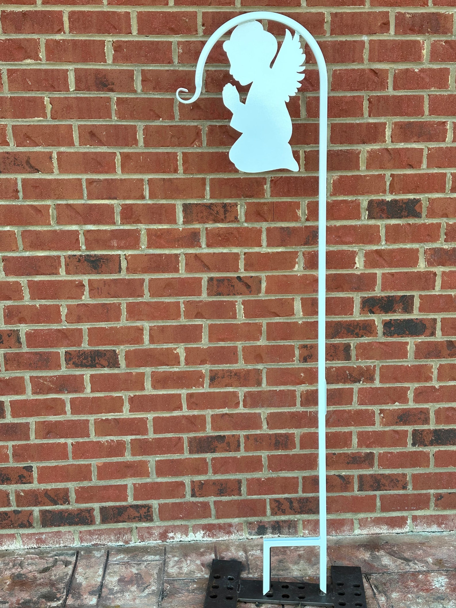 Angel Shepherd Hook - Gravesite/cemetery Display- Powder Coated Your ...