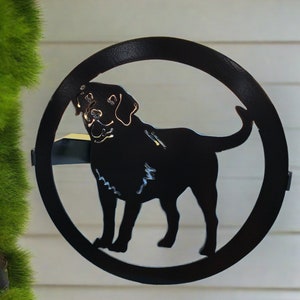 Water/garden Hose Holder/hanger With Lab- Your Color Choice -two ...