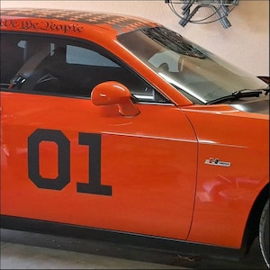 Dukes of Hazzard Decal Set of General Lee 01 Door Decal Laminated ...
