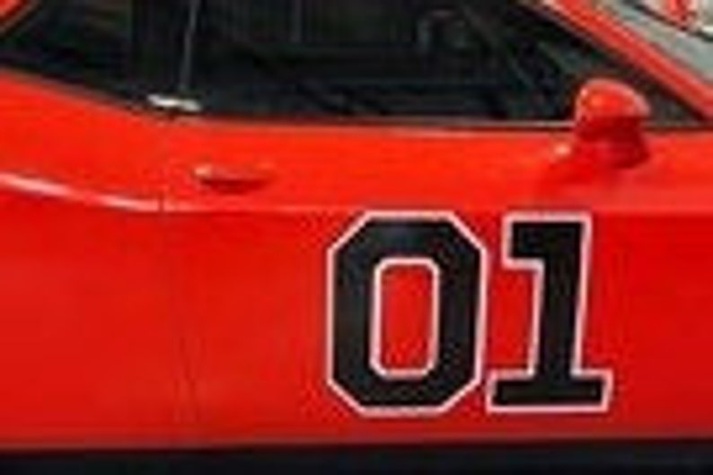 Dukes of Hazzard Decal Set of General Lee 01 Door Decal Laminated ...