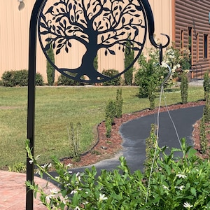 Tree of Life Shepherd Hook With or Without Cardinal Red Bird-60" Tall ...