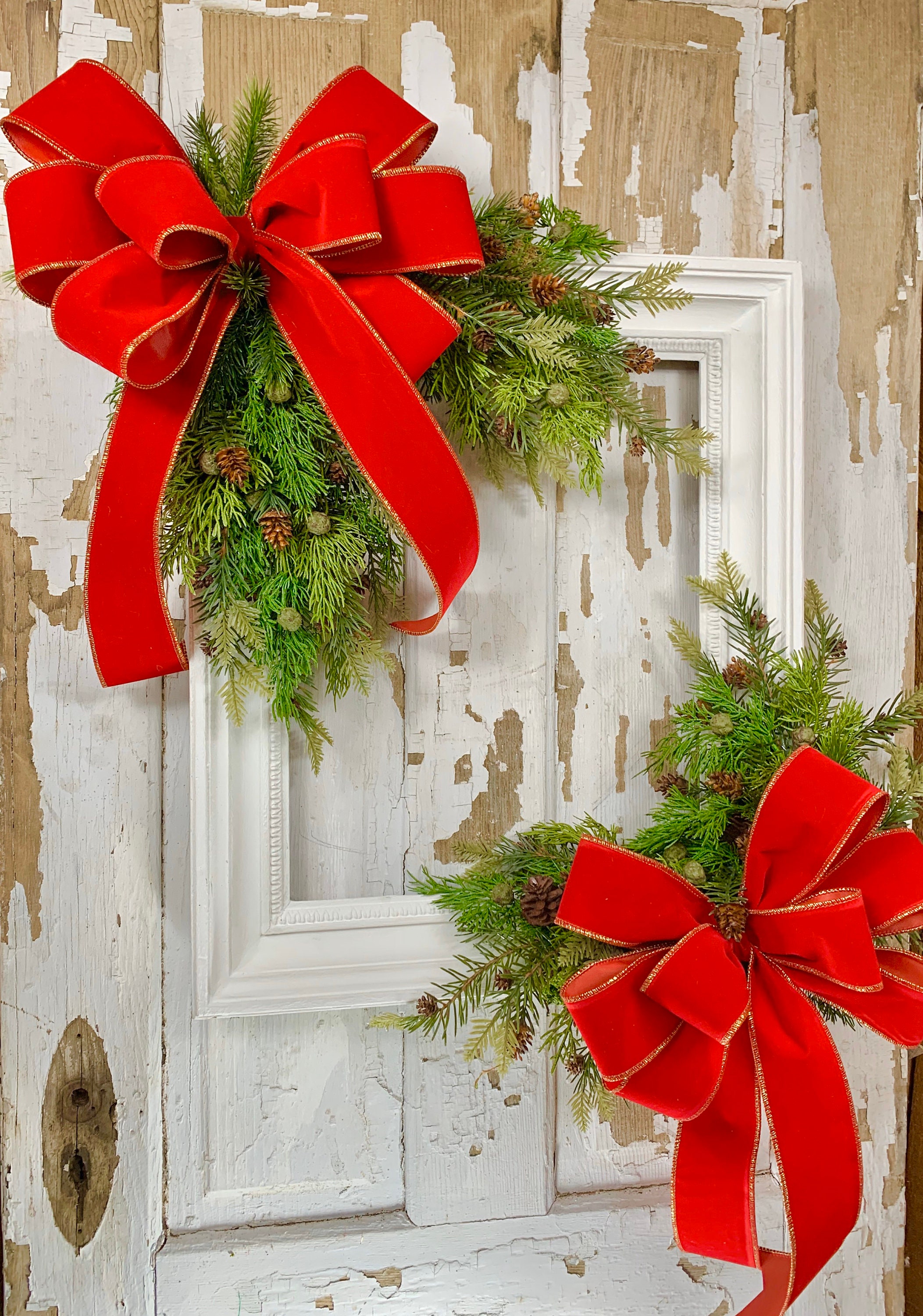 Picture Frame Christmas wreath Frame Christmas wreath | Etsy