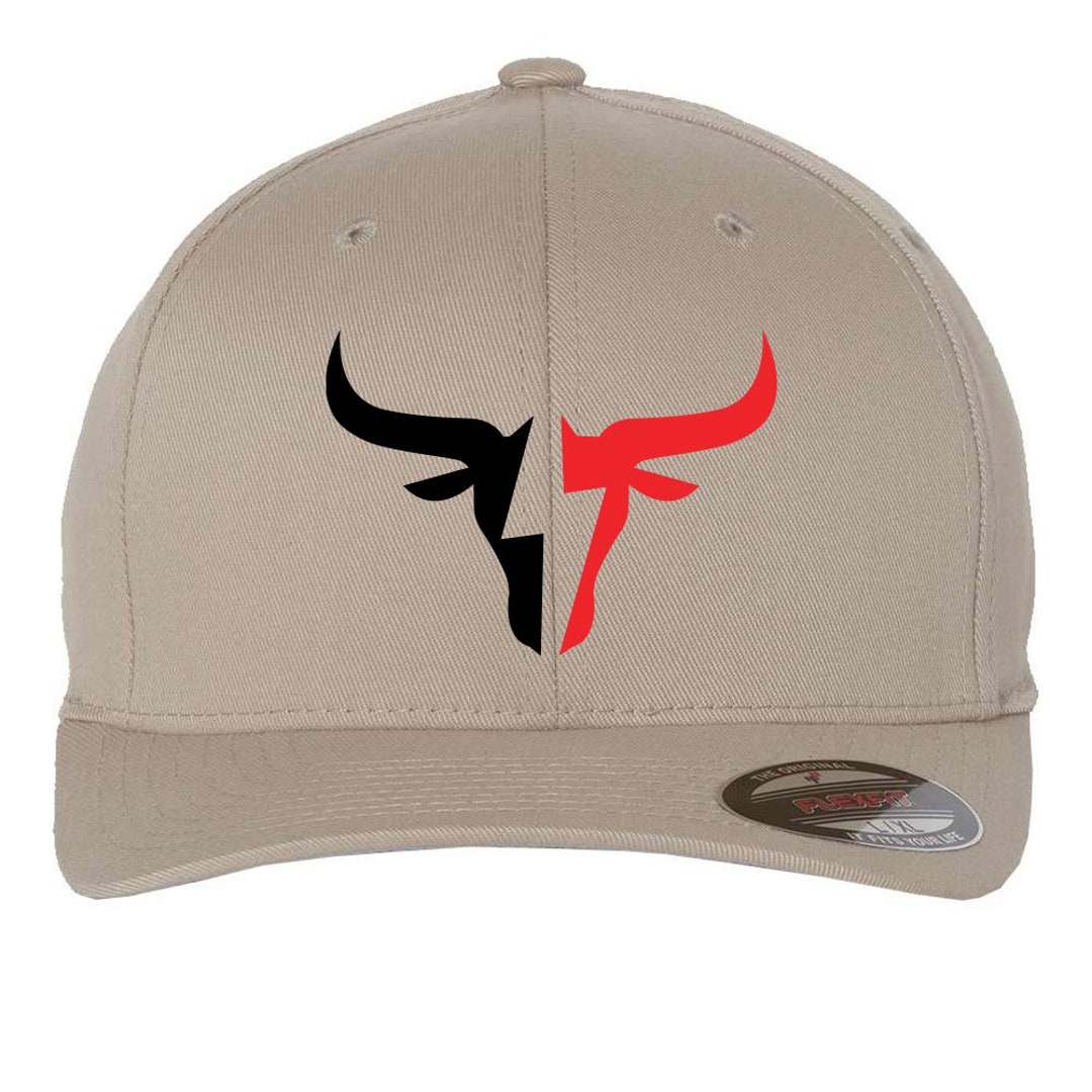 Two-tone Bullhead Flexfit Cap - Mid Profile Twill Hat - Etsy