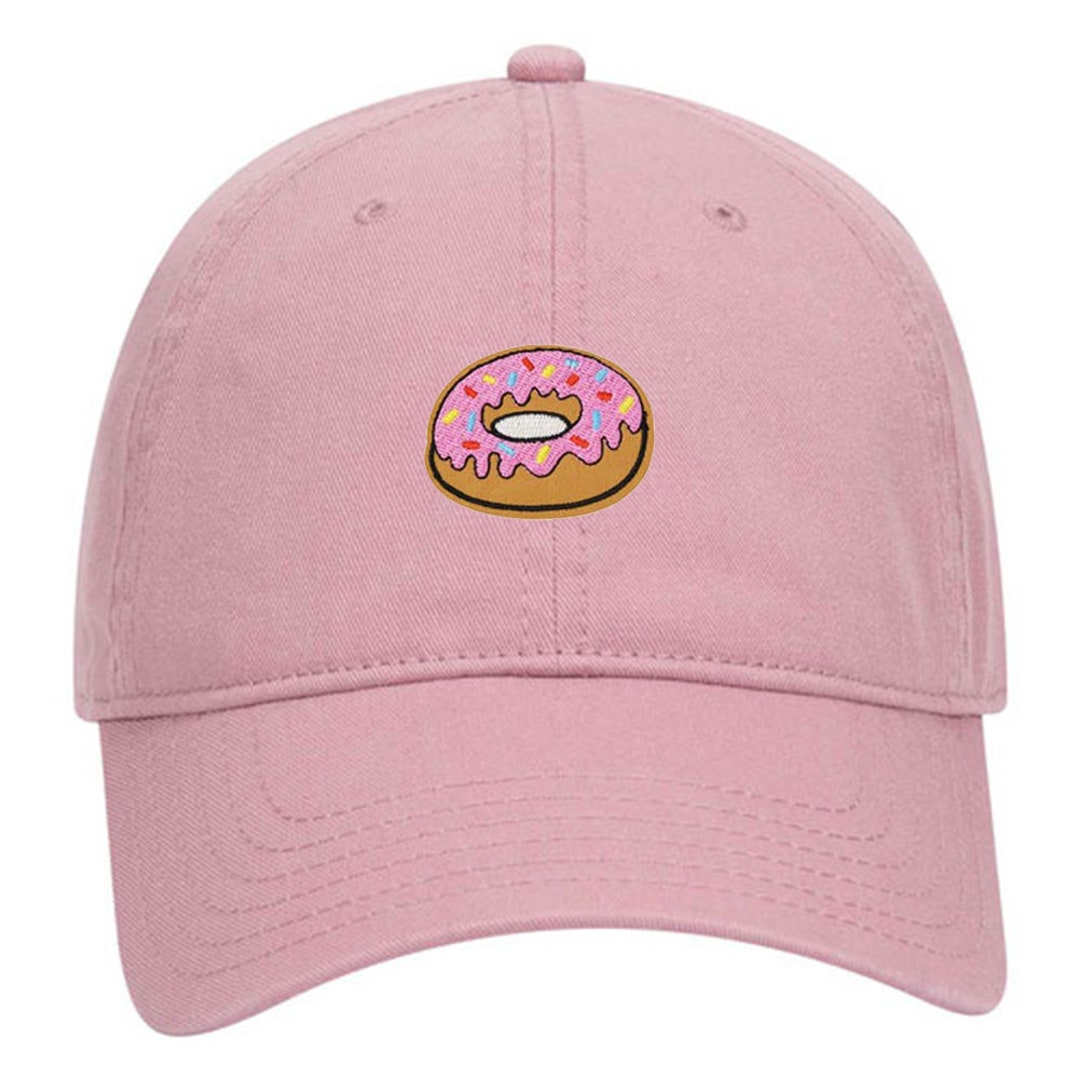 Pink Sparkle Donut Embroidered Patch Pastel Tone Garment Washed ...