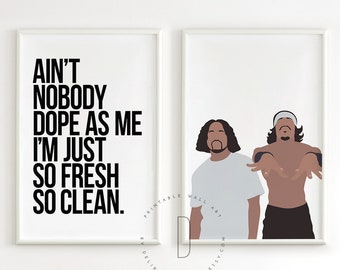 So Fresh and so Clean Sign Rap Lyrics Wall Art Rap Poster | Etsy