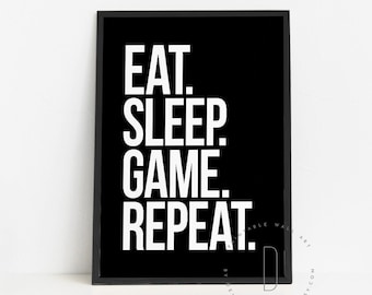 Eat Sleep Game Repeat SVG Gamer Svg Video Game Svg Game - Etsy UK