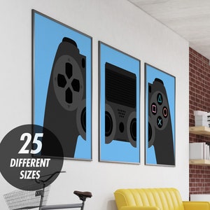 Video Game Decor Gaming Poster Game Room Wall Art Man Cave - Etsy