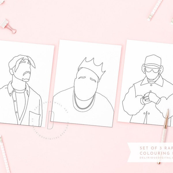 Notorious One Birthday Coloring - Etsy