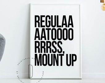 I Said a Hip Hop the Hippie Rap Lyrics Wall Art Rap Quote - Etsy