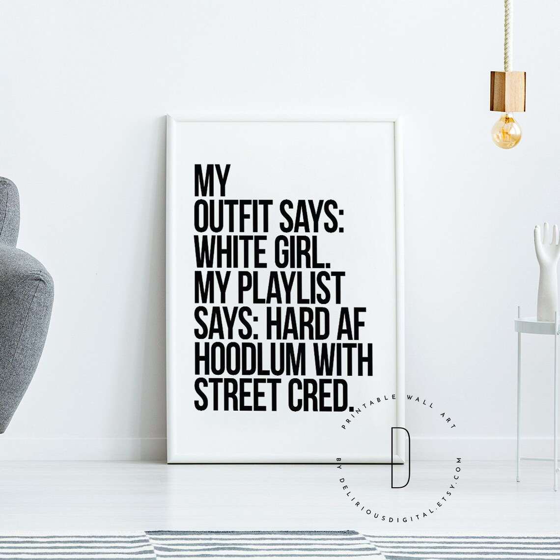 Rap Poster Rap Art Rap Quotes Wall Art Gangster Rap Sign | Etsy