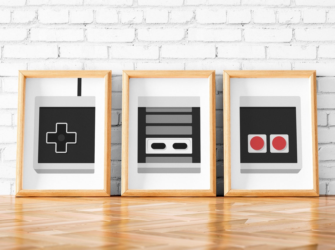 Video Game Decor Gaming Poster Game Room Wall Art Man Cave - Etsy