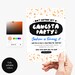 Editable Gangsta Party Invitation 2 Legit to Quit Birthday - Etsy