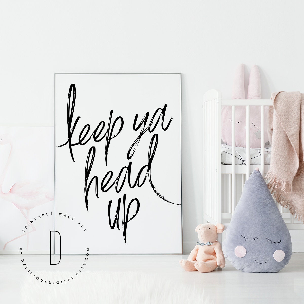 Keep Ya Head Up, Keep Your Head Up, Rap Lyrics Wall Art, Hip Hop Lyrics ...