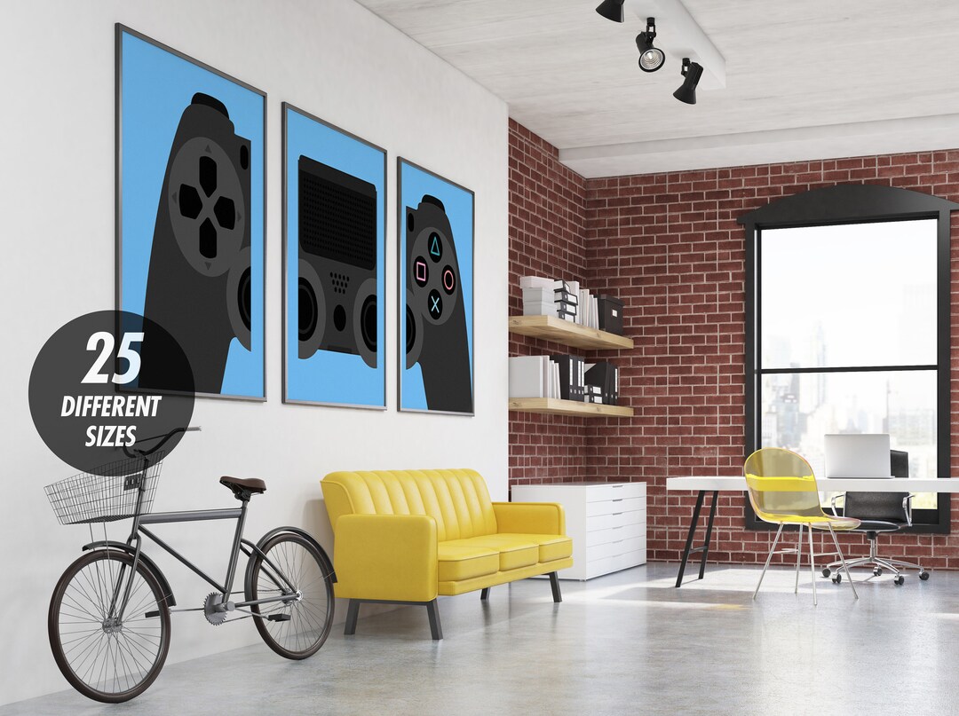 Video Game Decor Gaming Poster Game Room Wall Art Man Cave - Etsy