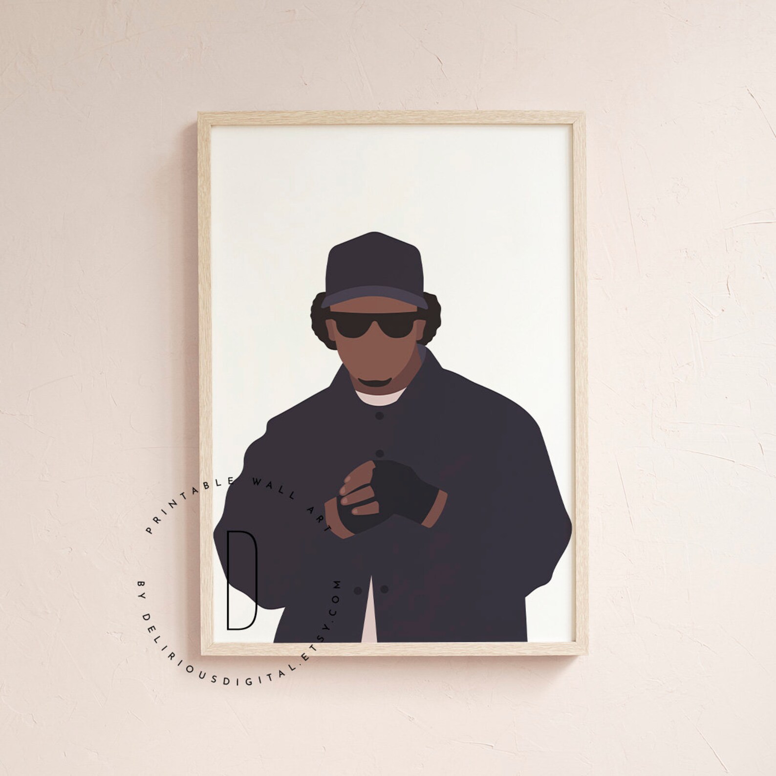 Rapper Poster Hip Hop Artist Digital Print Portrait Wall - Etsy
