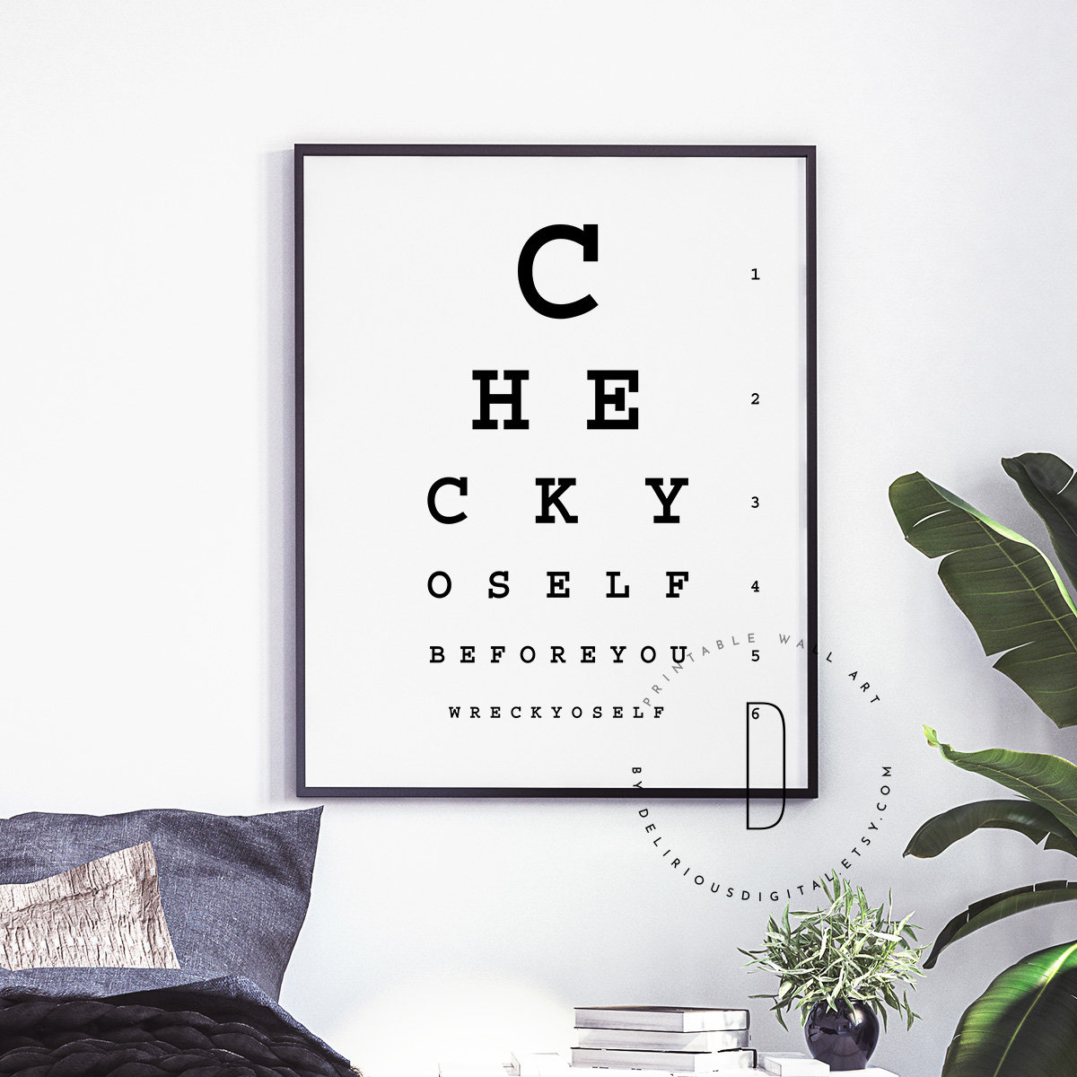 Check Yo Self Check Yourself Eye Test Poster Eye Test - Etsy