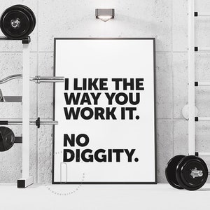 Home Gym Decor Bundle, Hip Hop Wall Art for Gym, Don't Stop Get It, No ...
