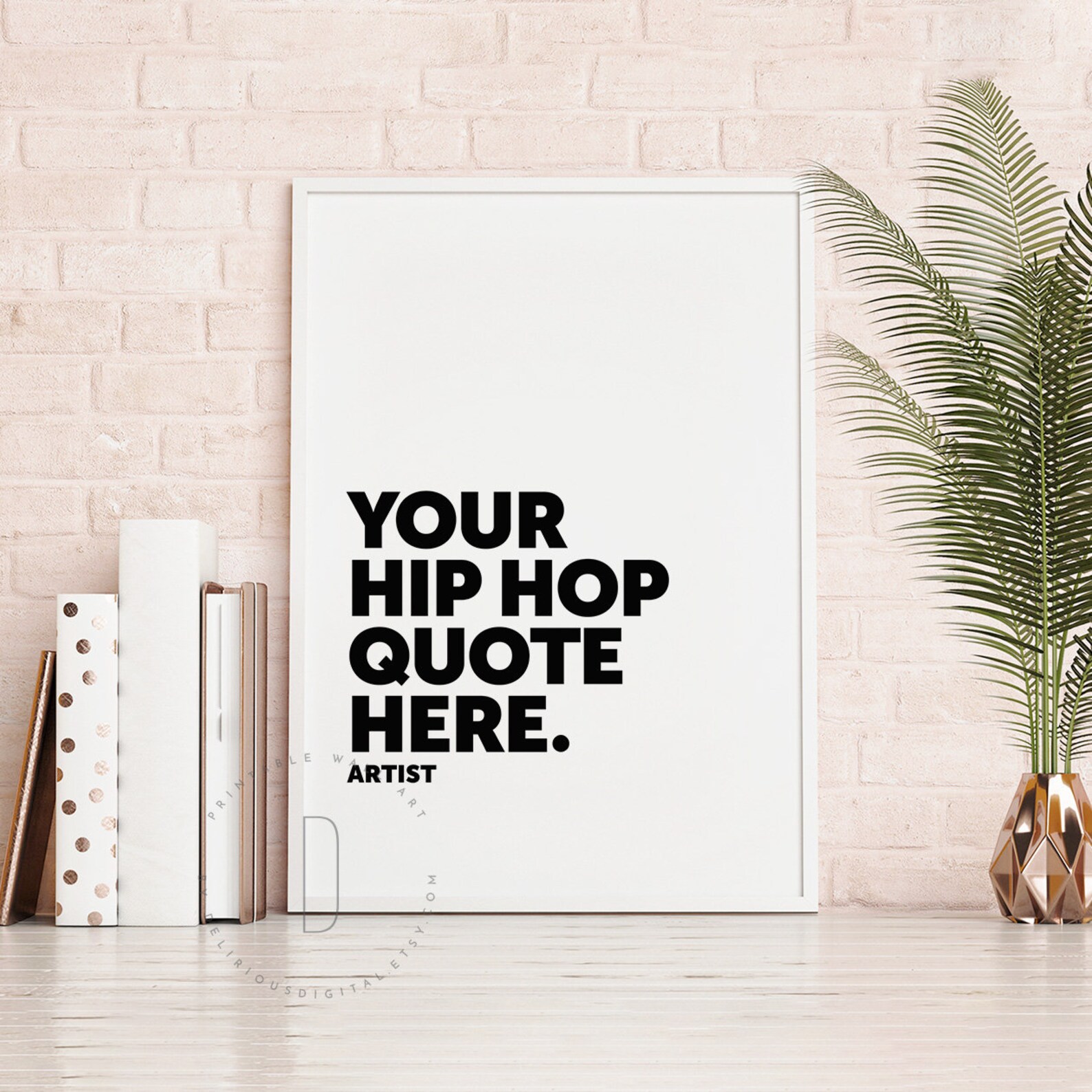 Custom Rap Poster Rap Lyrics Wall Art Rap Quotes Wall Art - Etsy