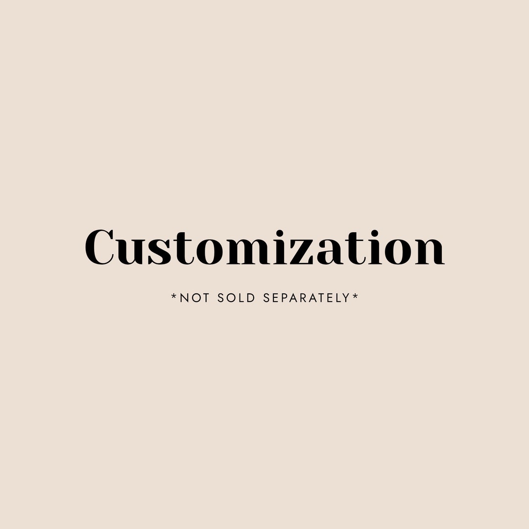 Custom Work Add-on *not Sold Separately* - Etsy