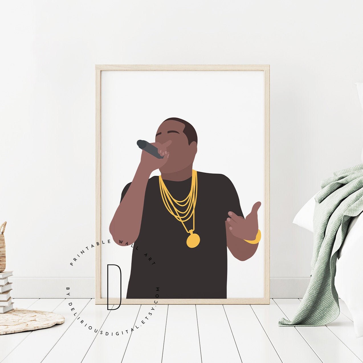 Rapper poster Rap poster Rap art print Hip hop poster Rap | Etsy