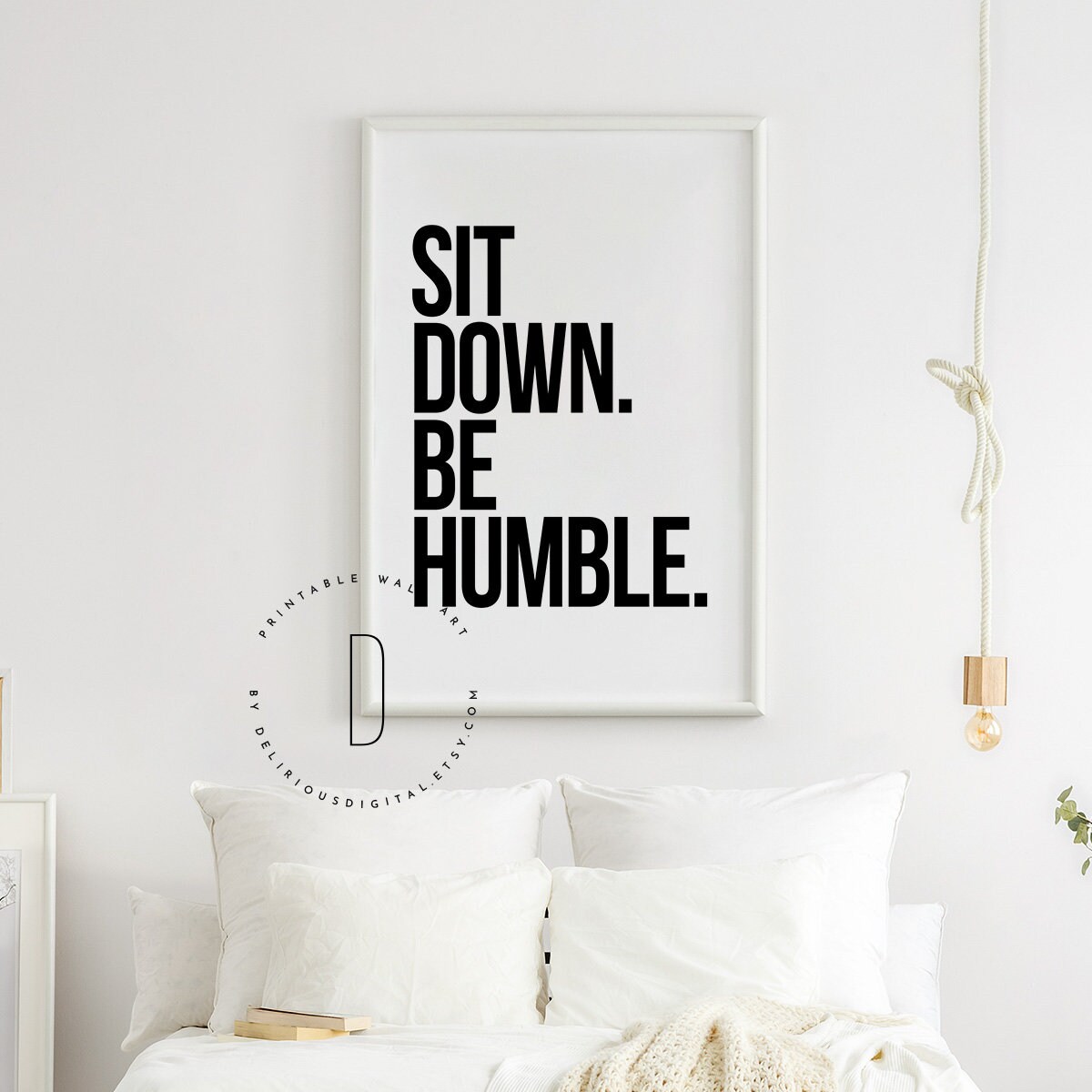 Rap Lyrics Wall Art Rap Poster Rap Art Print Sit Down Be | Etsy