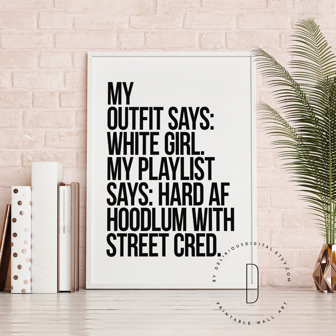 Rap Poster, Rap Art, Rap Quotes Wall Art, Gangster Rap Sign, Gangsta ...