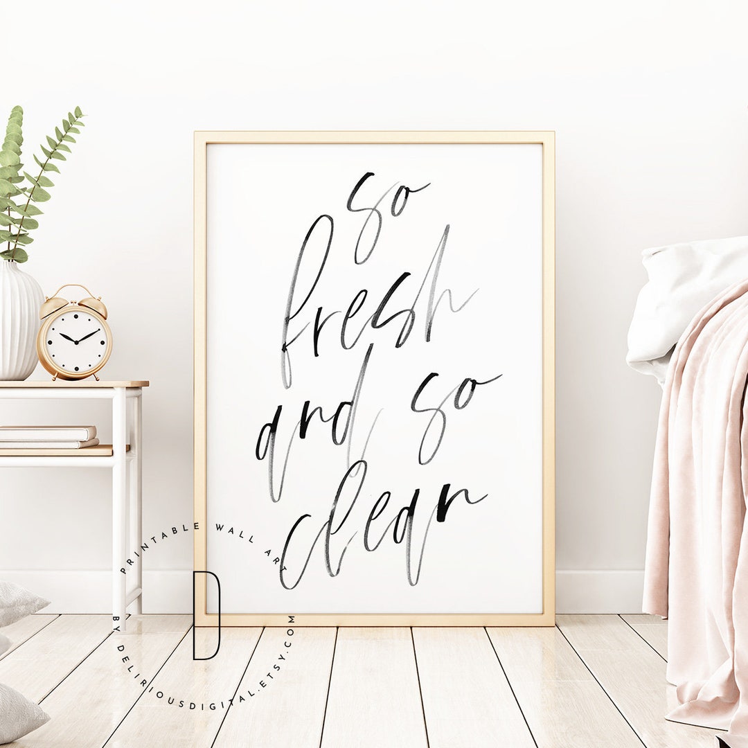 So Fresh and so Clean Sign, Rap Lyrics Wall Art, Rap Poster Lyrics, Hip ...