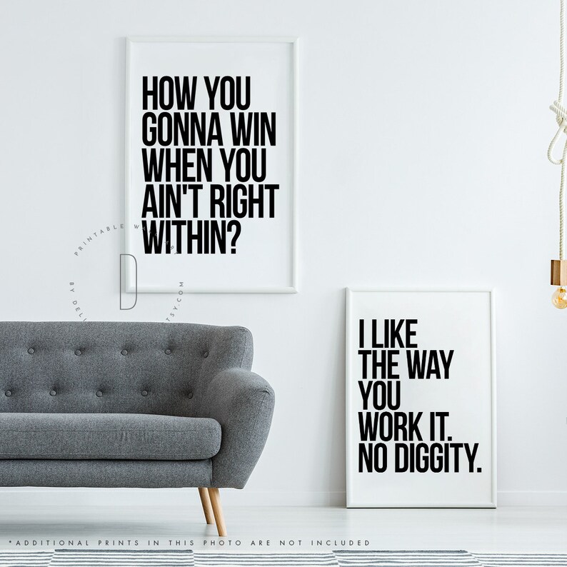 How You Gonna Win If You Ain't Right Within, Hip Hop Lyric Poster, Rap ...