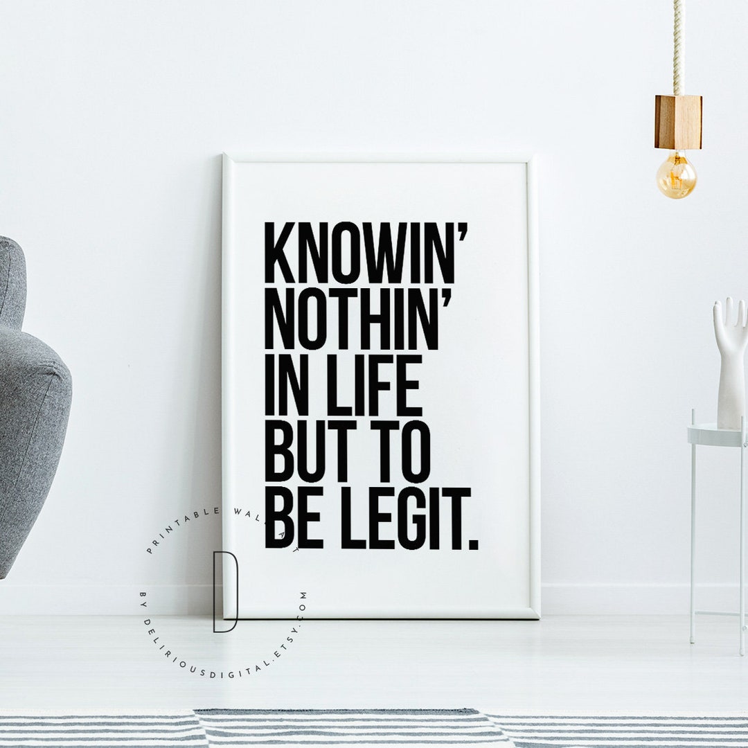 Rap Lyrics Wall Art, Hip Hop Art, Hip Hop Poster, Rap Poster, Rap Art ...