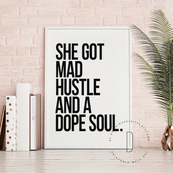 Hustle Poster - Etsy
