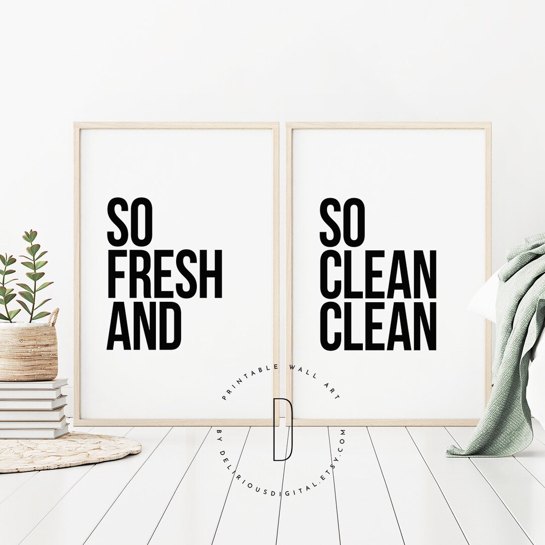 So Fresh and so Clean Clean Sign Rap Lyrics (Instant Download) - Etsy