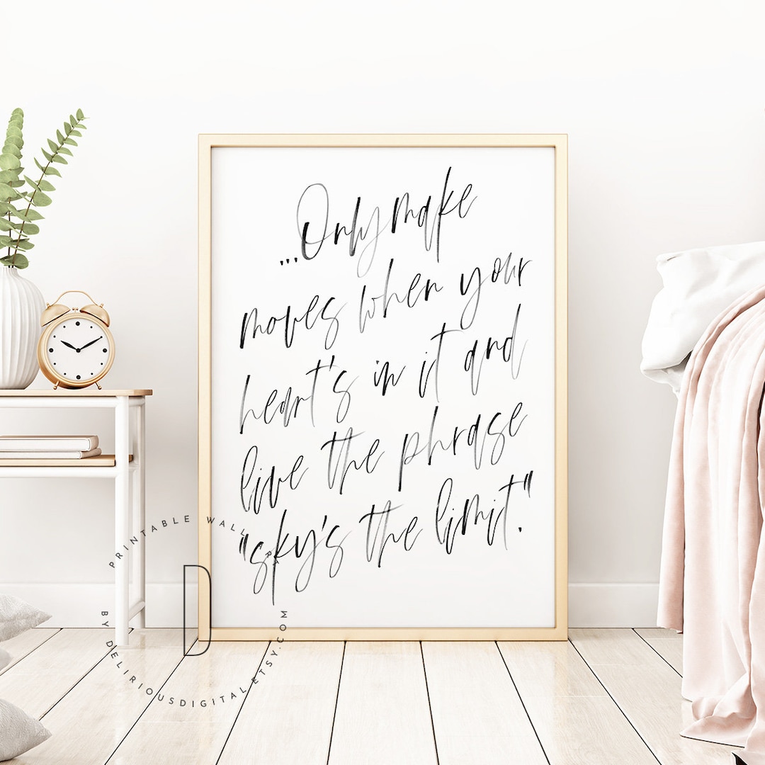 Sky's the Limit Wall Art Hip Hop Nursery Poster Rap - Etsy