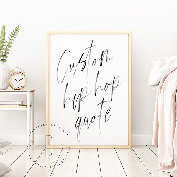 Rap Lyrics Wall Art - Etsy