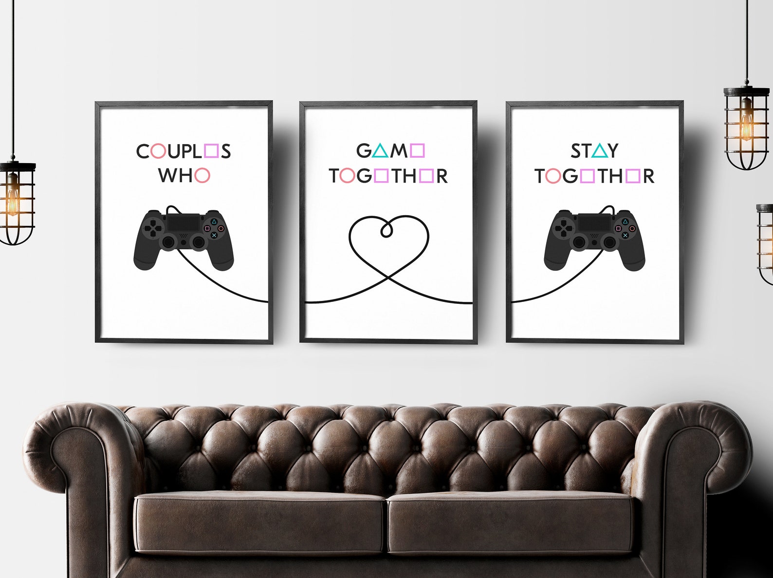 Video Game Decor Player 1 Player 2 Sign Gaming Couple Game | Etsy