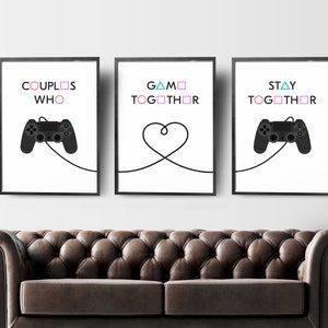 Video Game Decor Player 1 Player 2 Sign Gaming Couple Game - Etsy
