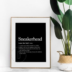 Sneakerhead Wall Art, Sneakerhead Gifts, Sneakerhead Office Decor ...