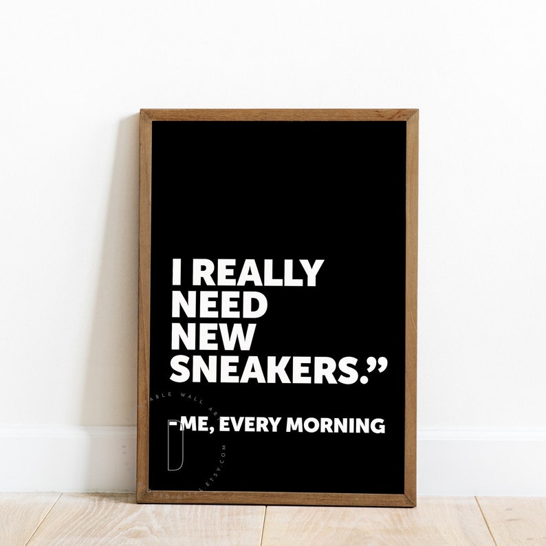Sneakerhead Gifts, Sneakerhead Poster Wall Art, Sneaker Head Room Decor ...