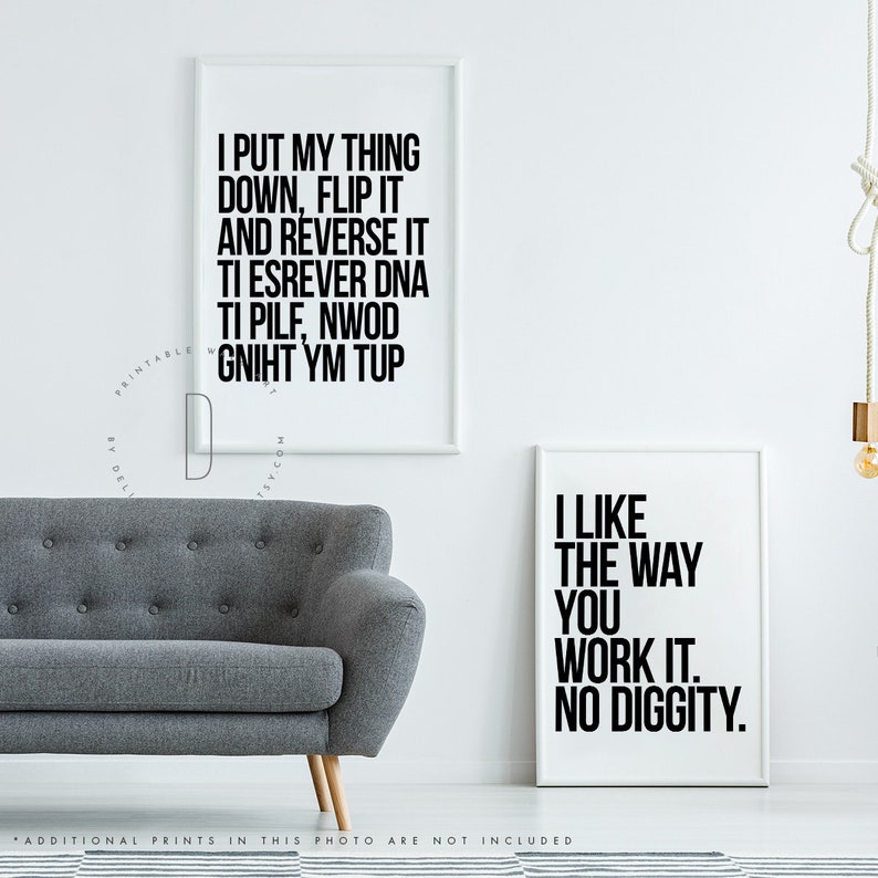 Flip It and Reverse It Rap Lyrics Wall Art Old School Hip - Etsy