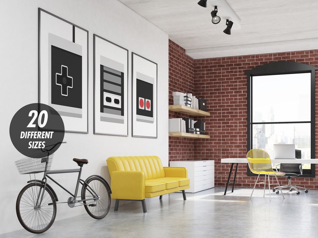 Video Game Decor Gaming Poster Game Room Wall Art Man Cave - Etsy