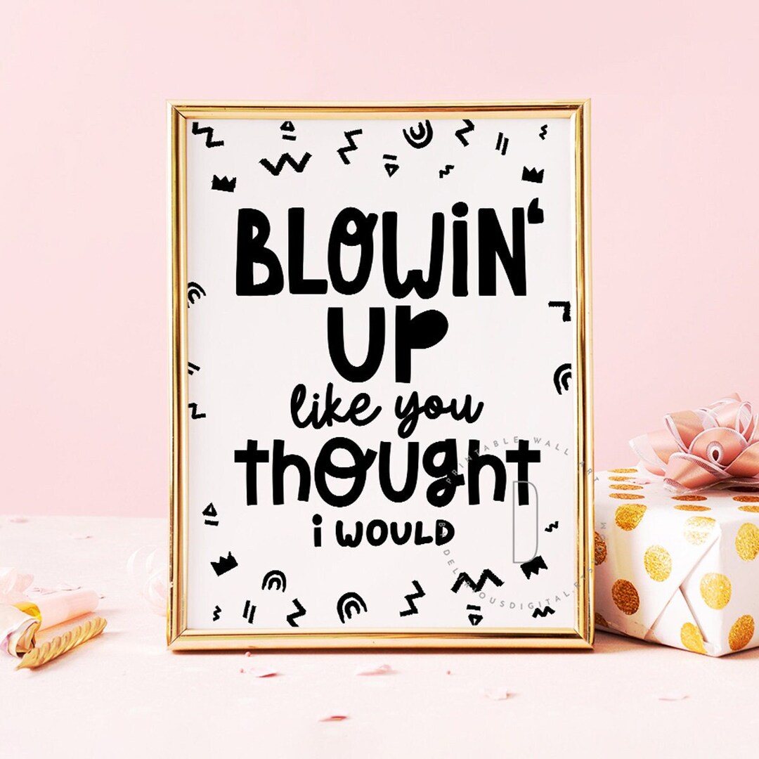 Hip Hop Birthday Decorations 90s Rap Lyrics Background - Etsy