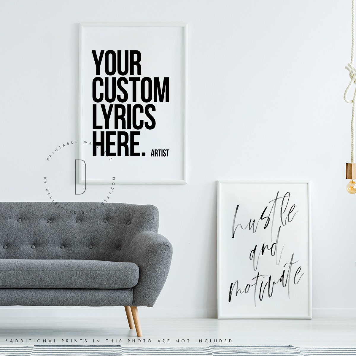 Custom lyric print Custom lyric poster Personalized lyrics | Etsy