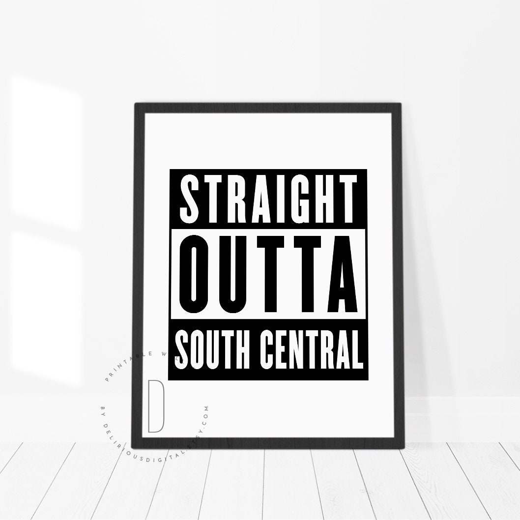 Straight Outta Custom Custom Lyrics Print Rap Gifts Hip Hop | Etsy