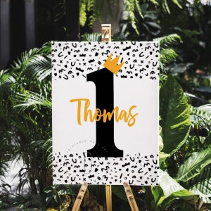 Editable Notorious One Birthday Decoration, the Big One Party Sign, 90s ...