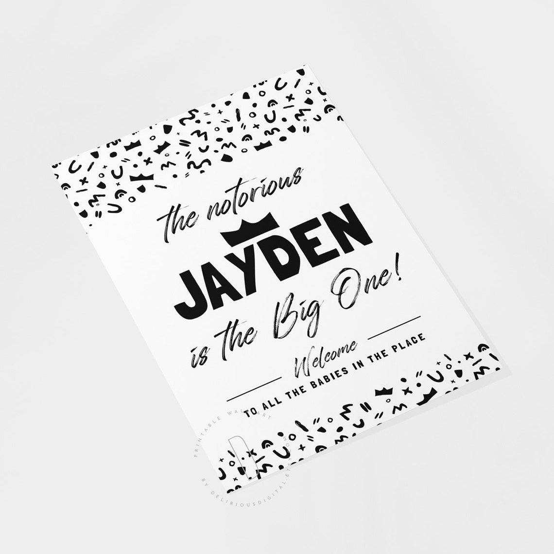 Editable Notorious One Welcome Sign Template the Big One - Etsy