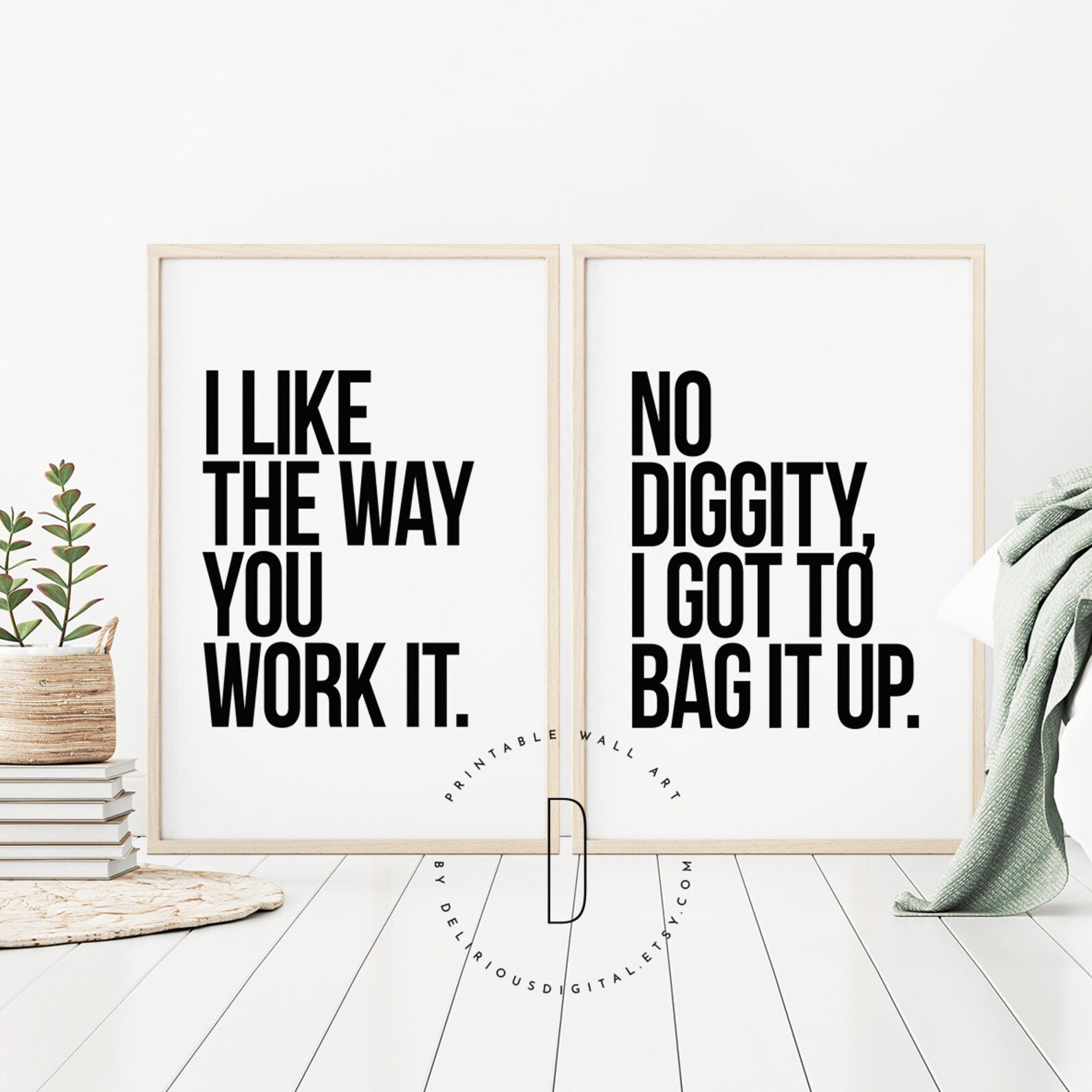 No Diggity Print Rap Lyrics Wall Art Rap Poster Rap Art - Etsy