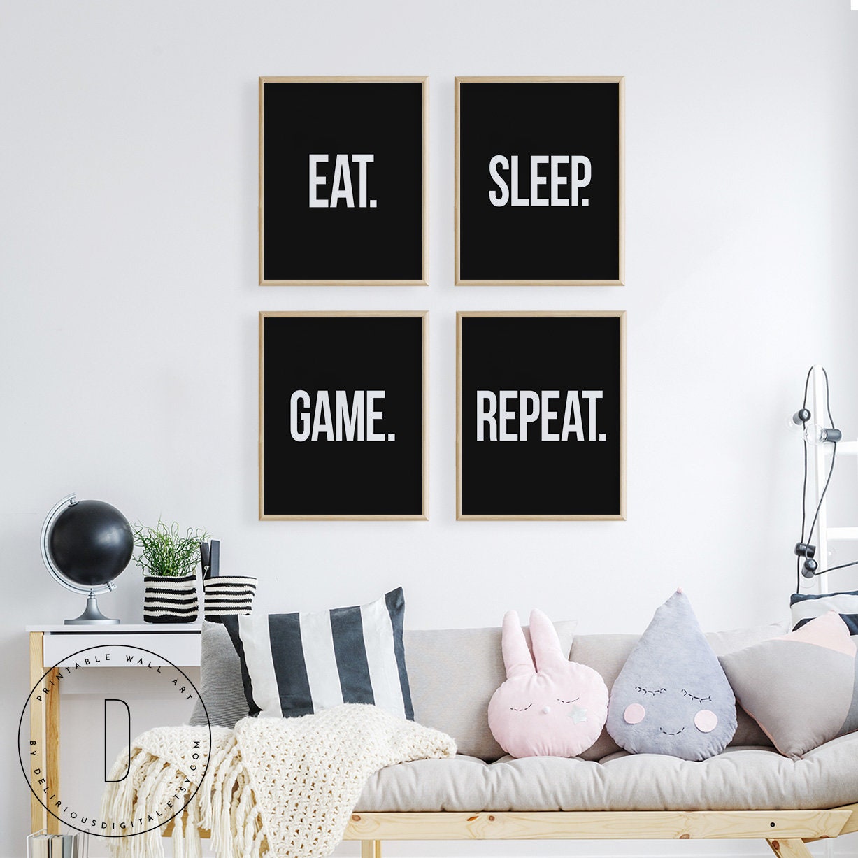 Video game decor Game room wall art Gaming poster Teen boy | Etsy