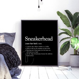Sneakerhead Wall Art, Sneakerhead Gifts, Sneakerhead Office Decor ...